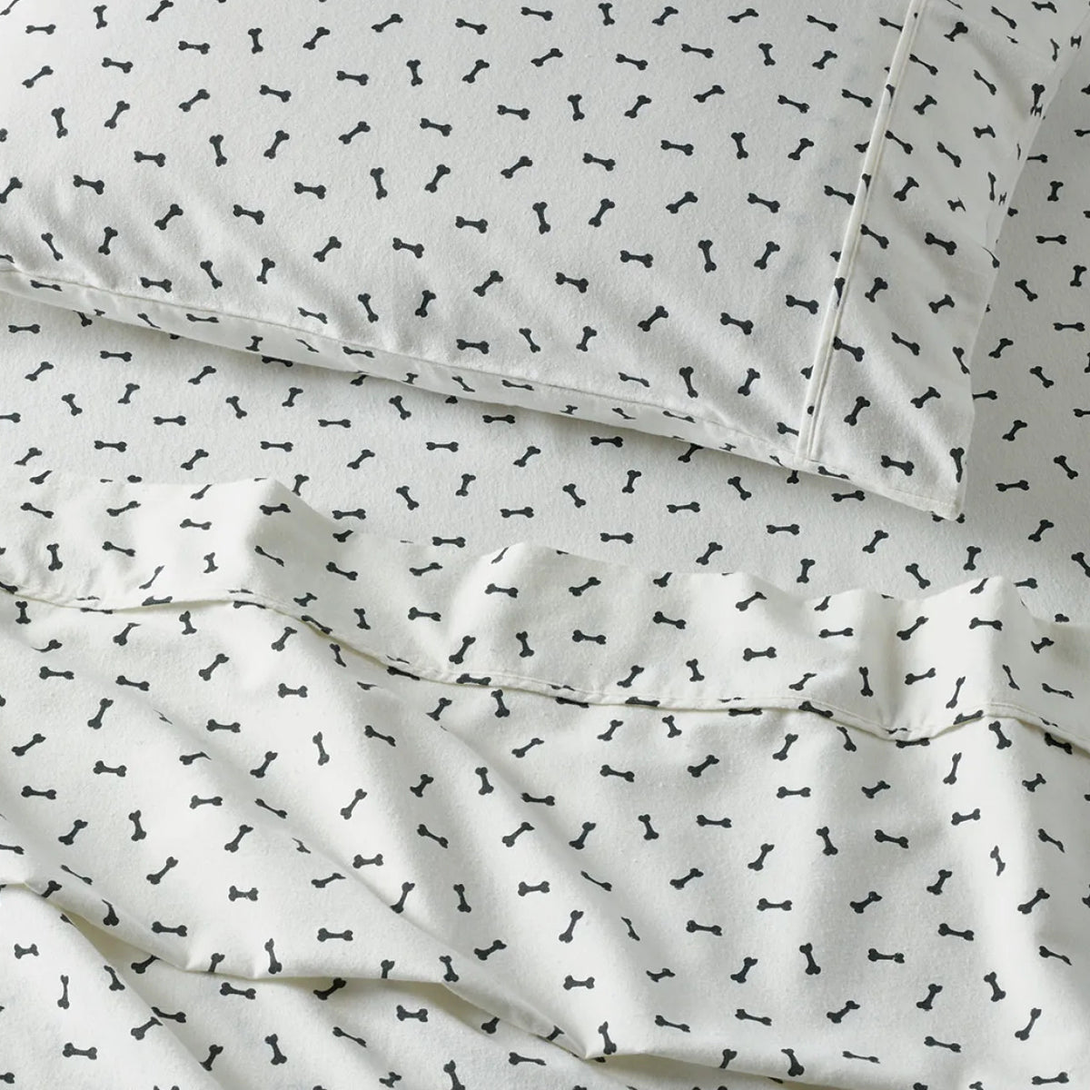 Flannelette Sheet Set - Bones