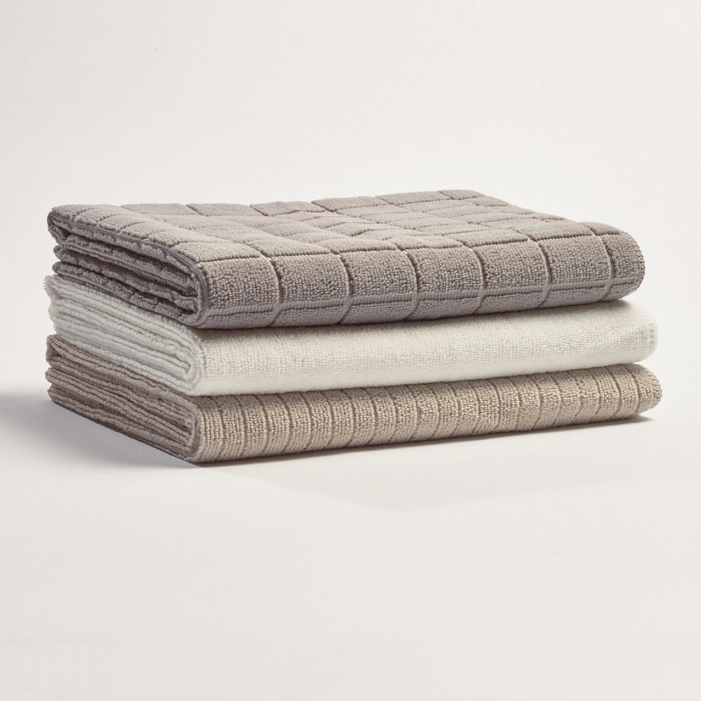 Microfibre Tea Towel 3pk - Natural