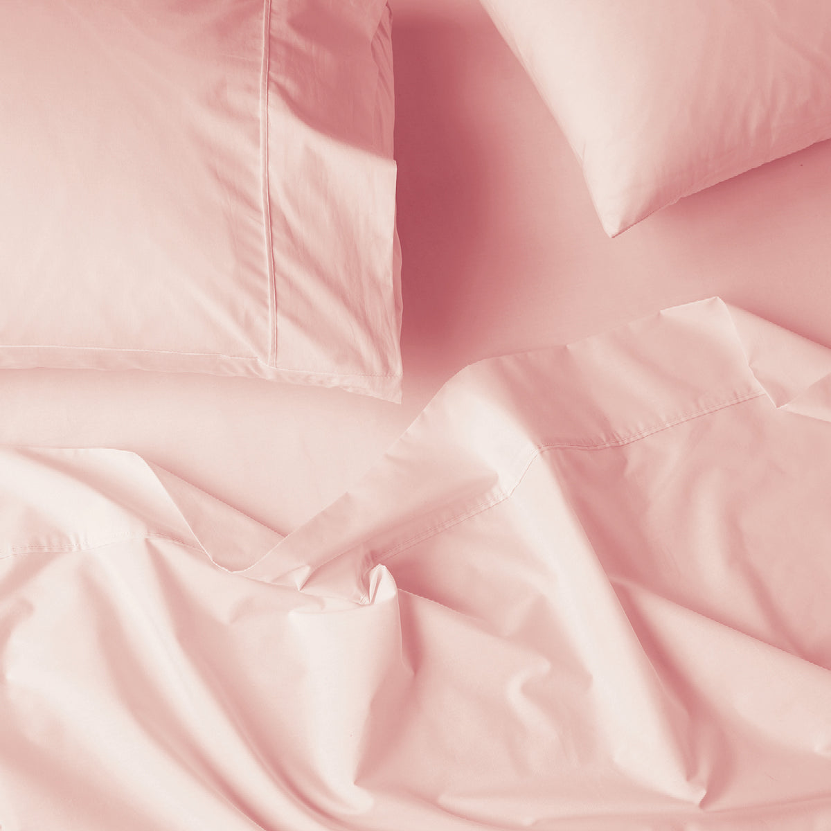 Premium Percale Fitted Sheet - Petal